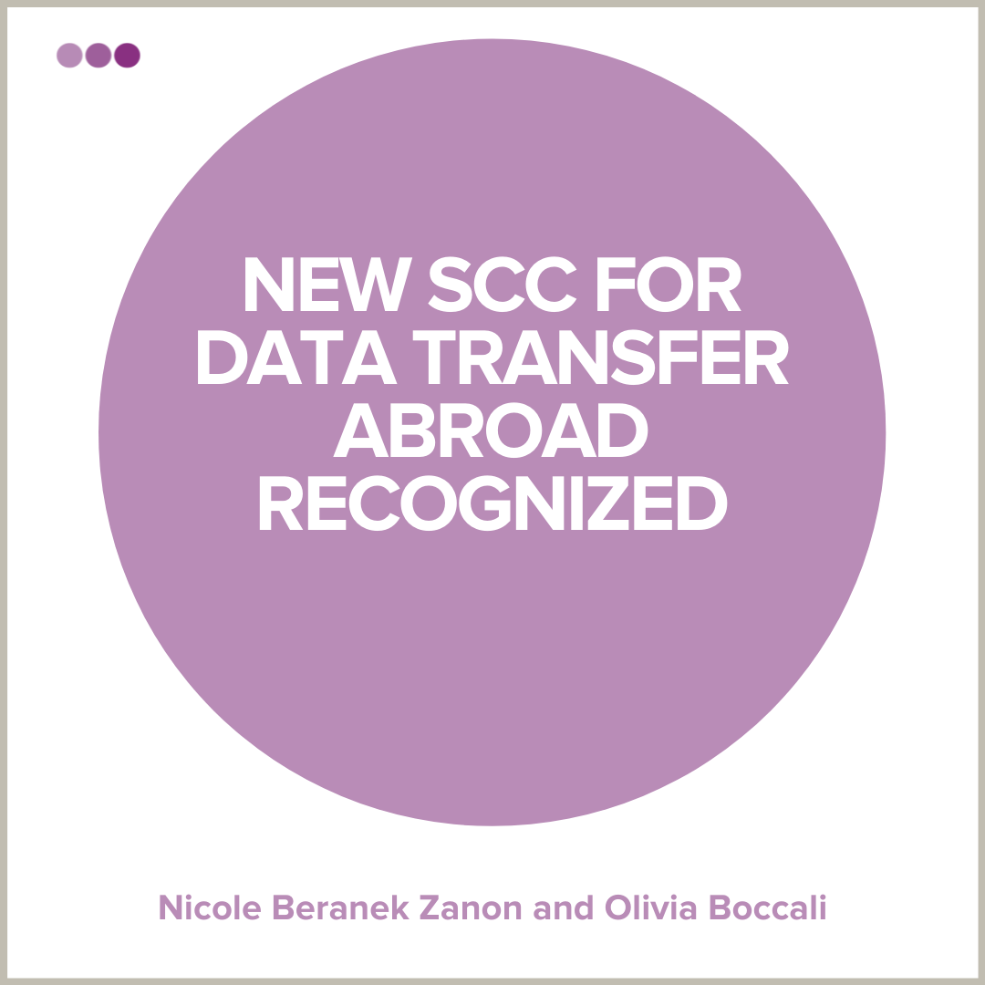 New SCC for Data Transfer abroad recognized - HÄRTING Rechtsanwälte